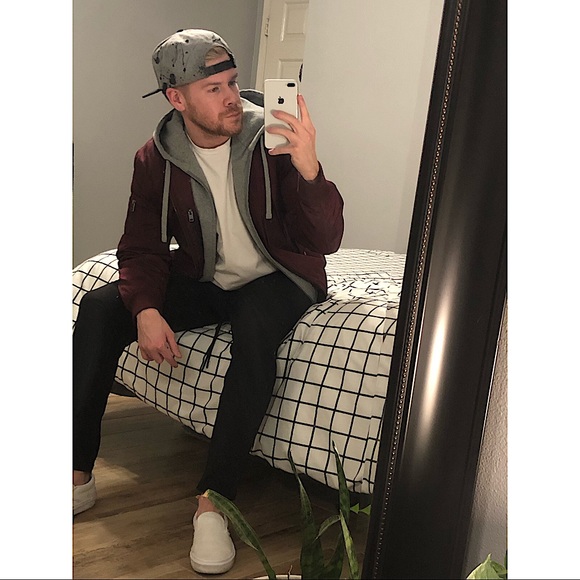 Express | Jackets & Coats | Mens Bomber Jacket Removable Inner Hoodie ...